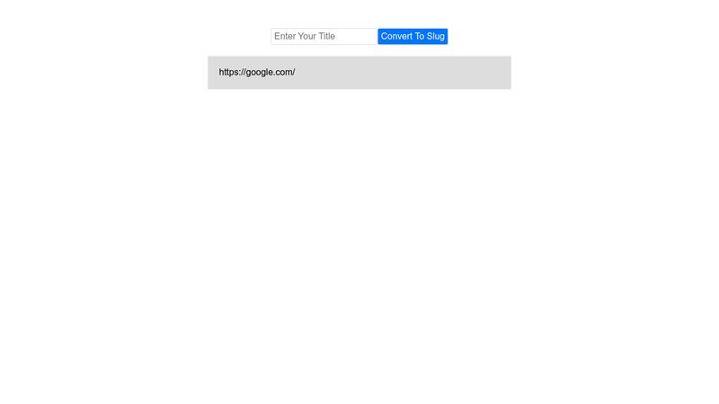 Vue.js Convert Title To Slug Vue.js Convert Title To Slug