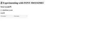 Font Awesome, CSS3 , animation