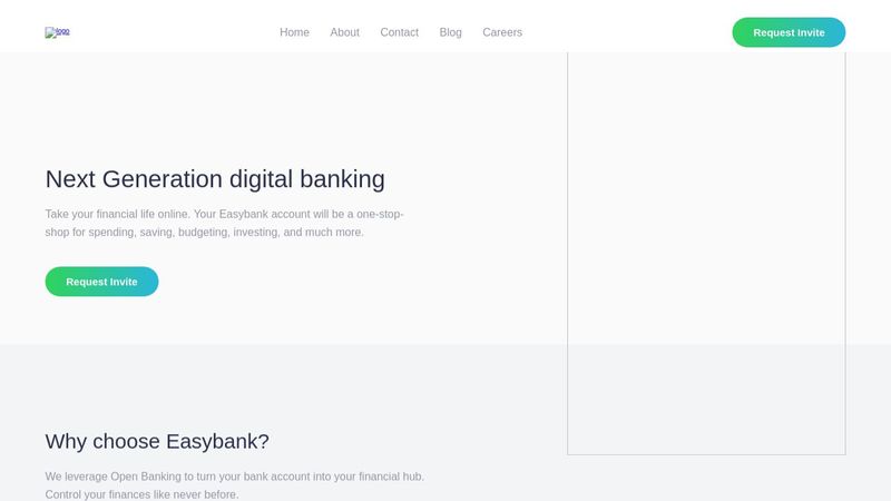 Frontend Mentor | Easybank landing page
