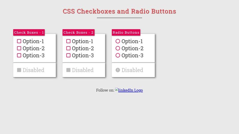 Simple Custom Check Boxes and Radio Buttons