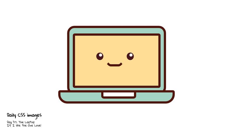 Laptop Pure CSS - Day 37 #dailycssimages