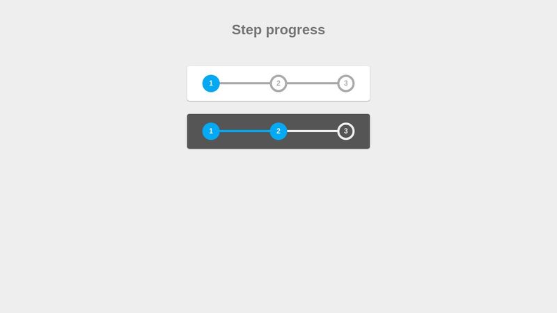 Step progress