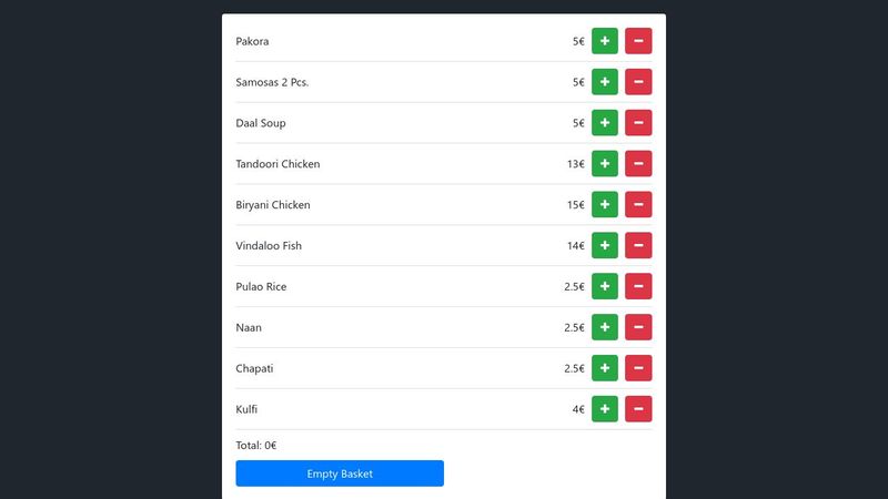 Order form with Vue.js
