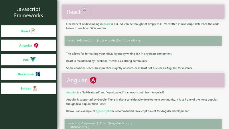My Technical Documentation Page - FreeCodeCamp