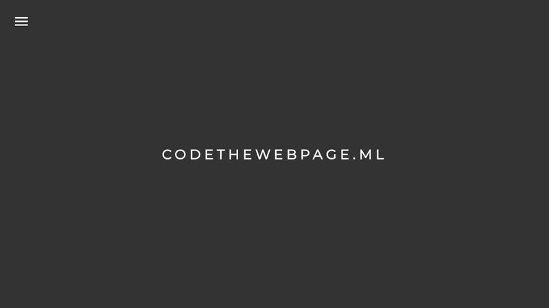 how to create a fullscreen overlay navigation