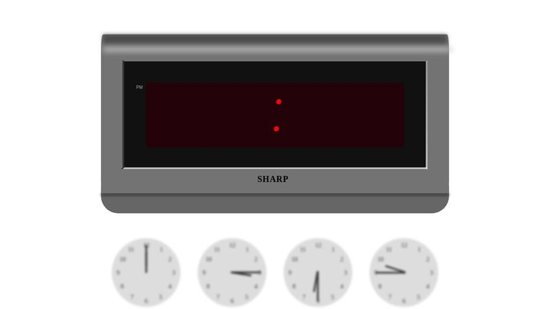 HTML/CSS Digital Clock with jQuery