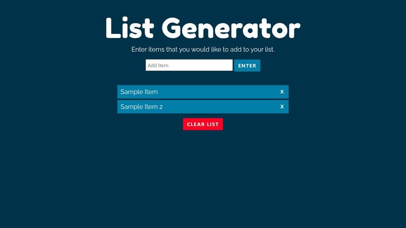List Generator