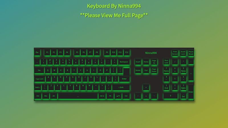 Keyboard CSS HTML