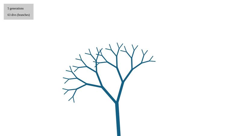 Pure CSS Dancing Tree