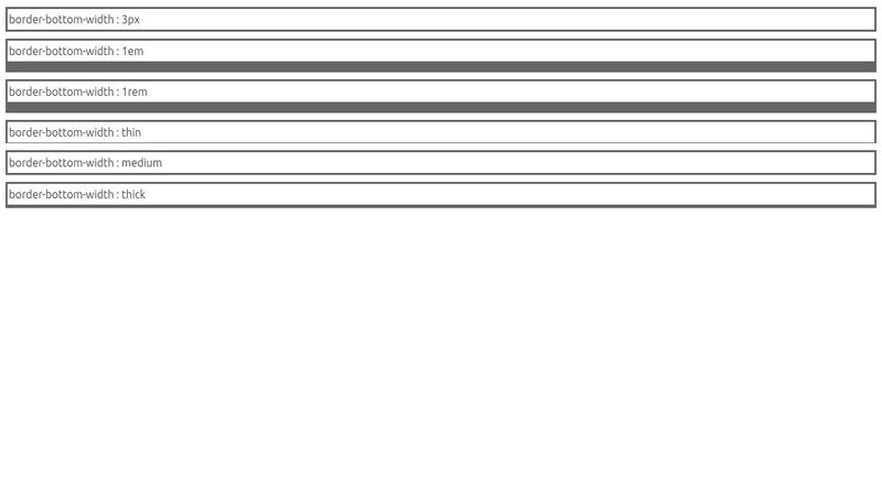border-bottom-width CSS exemple de code | ZONE CSS