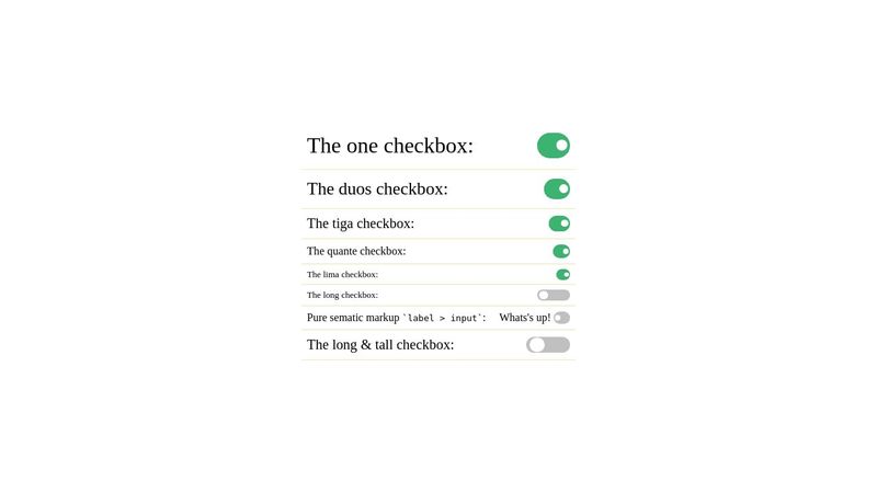 Super-minimal CSS Toggle Switch (Checkbox Hack, scss, custom properties)