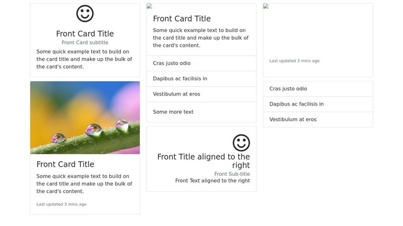 Pure CSS Flip Card Columns using Bootstrap 4.0 and CSS Grid [No JS]