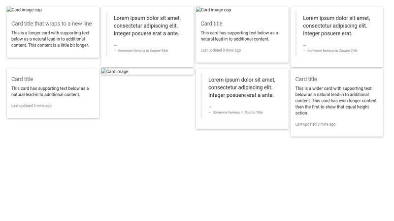 Bootstrap card- masonry