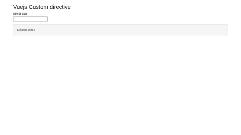 Vuejs Custom Directive