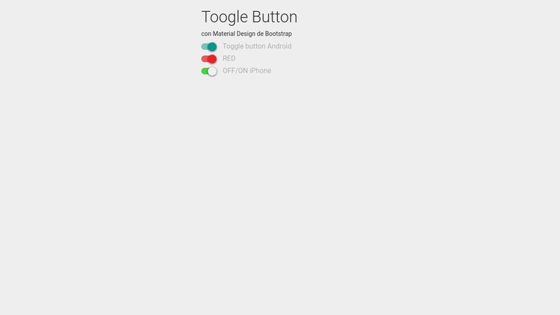 Toogle Button Material Design