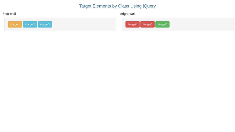 Target Elements by Class Using jQuery