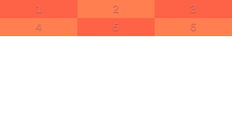 3 columns 2 rows with Flex