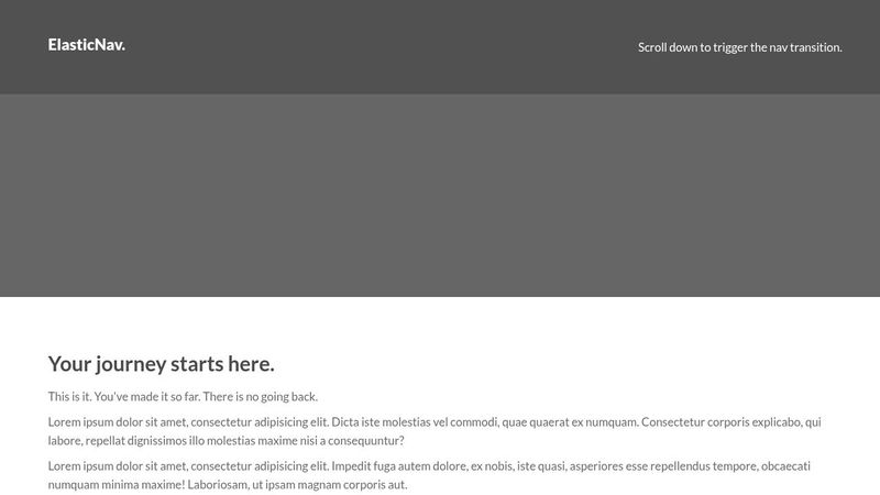 Navbar Transition on Scroll