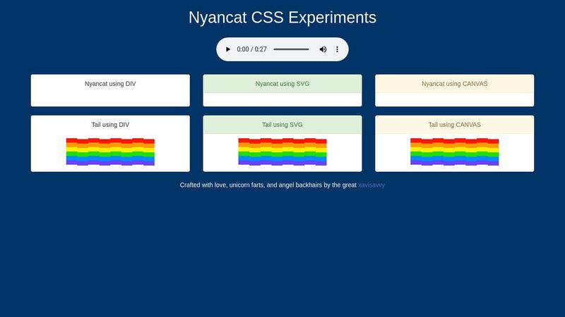 Nyancat Angular / CSS Experiments