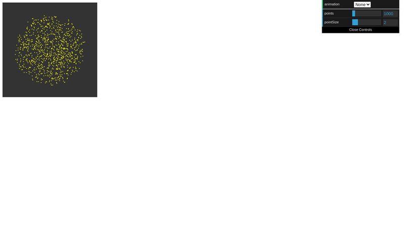 three.js point cloud example