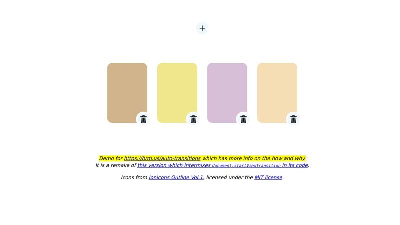 Automatically triggered View Transitions with MutationObserver