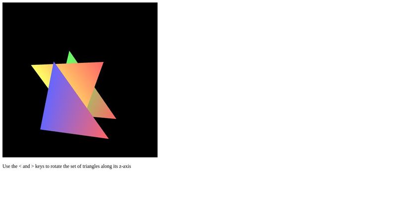 WebGL Rotating Triangles