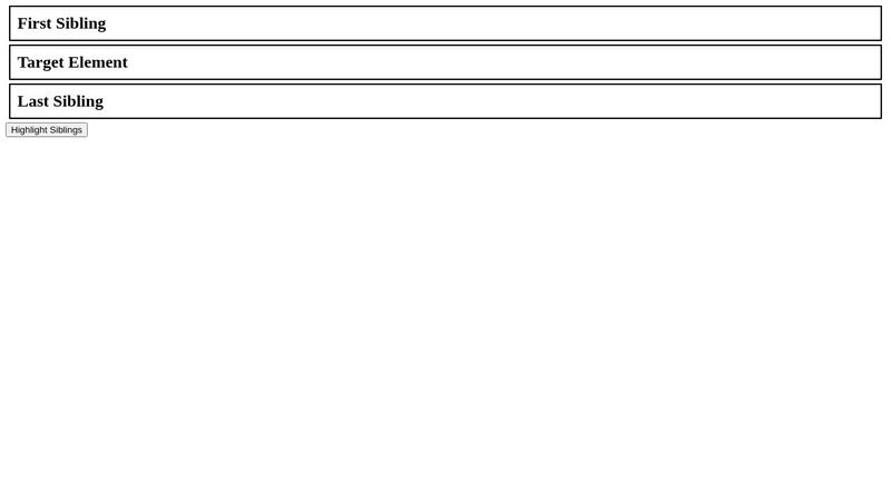 jQuery Select All Siblings – siblings()