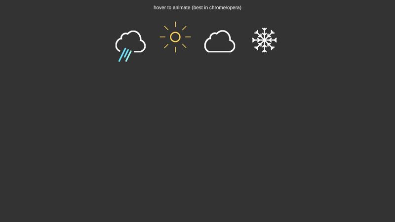Animated weather icons