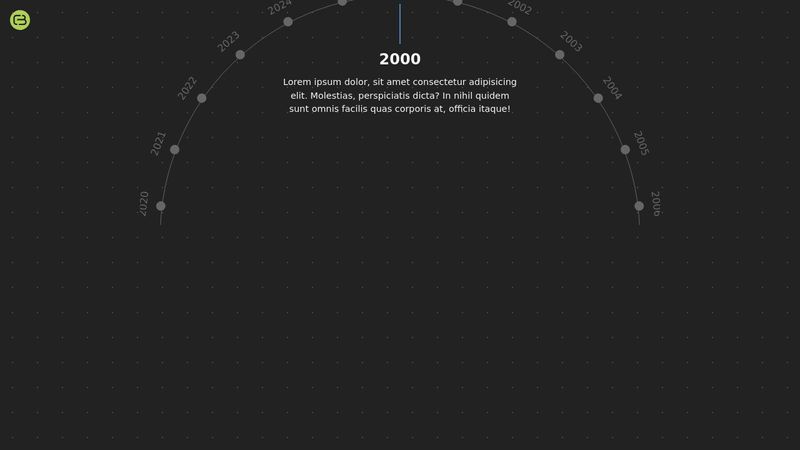 Wheel Timeline - pure CSS