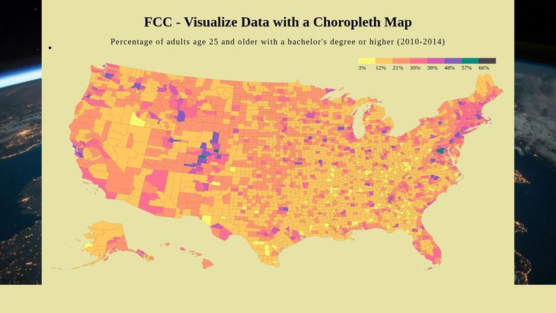 FCC - Visualize Data with a Choropleth Map