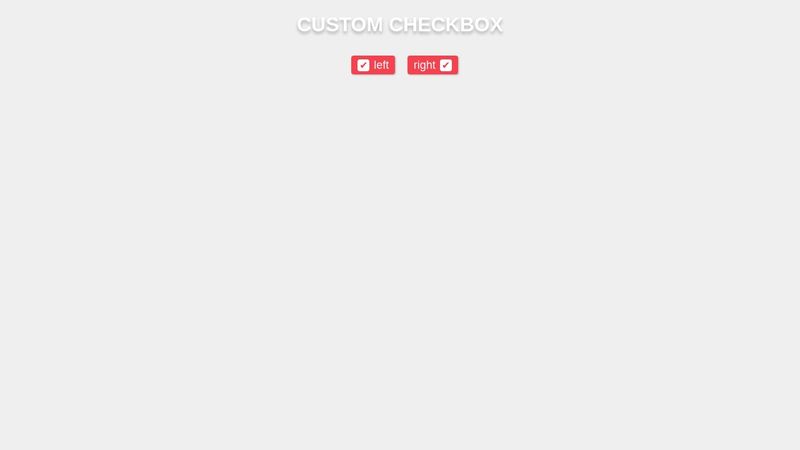 Custom checkbox CSS