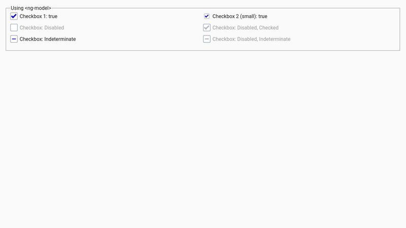Angular Material Checkbox