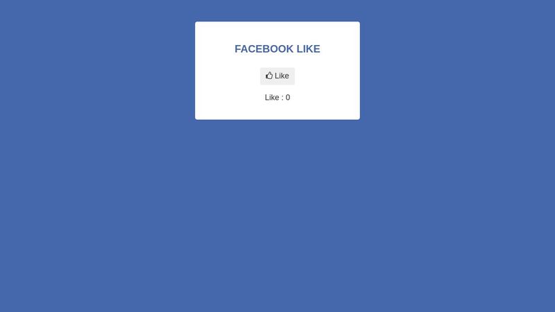 Facebook like dislike using Angularjs