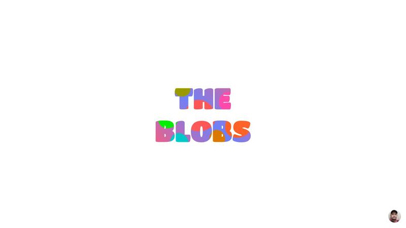 Animated Blobs Text - Multiple Colors