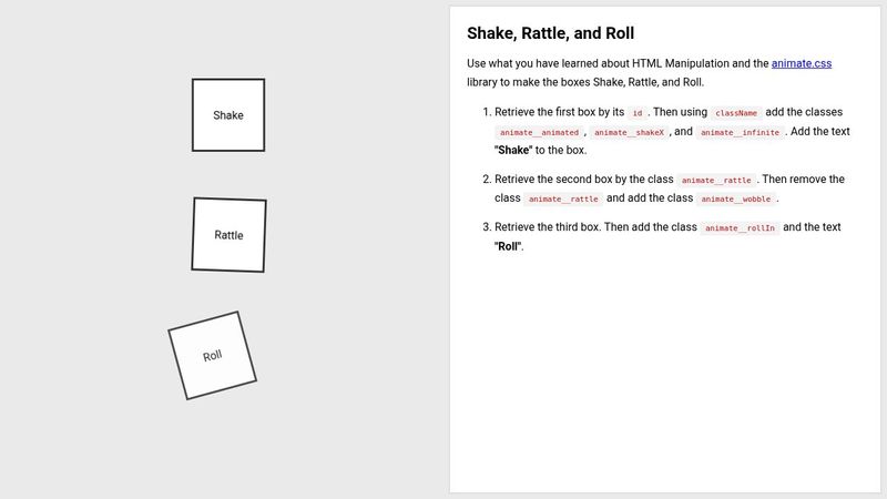 Shake, Rattle, and Roll