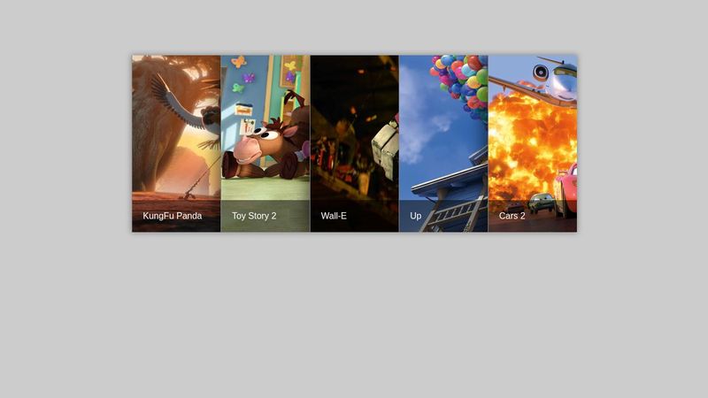 simple css accordion with hover effects
