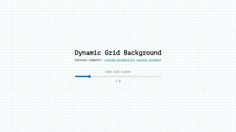 dynamic grid background with custom properties