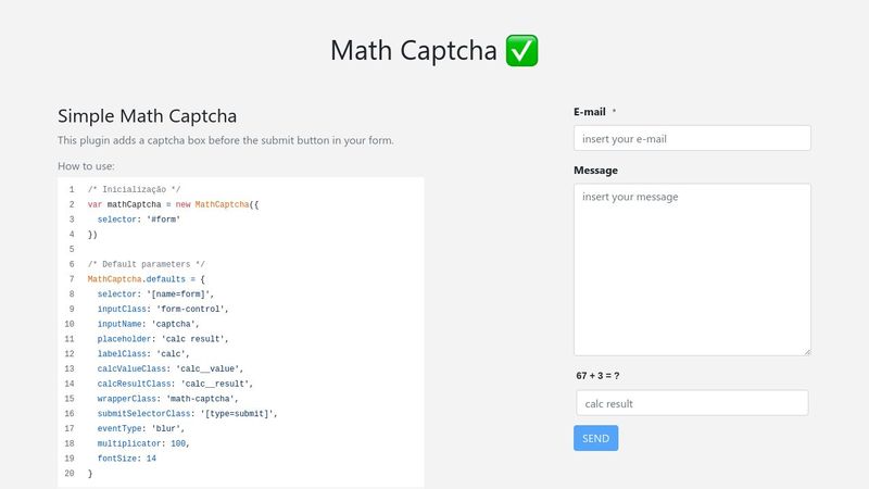 Math Captcha