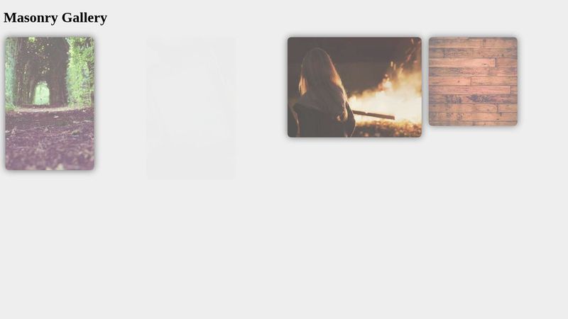 Responsive CSS Grid Masonry Gallery