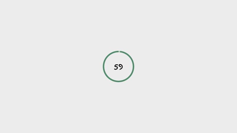 round countdown animation with pure css