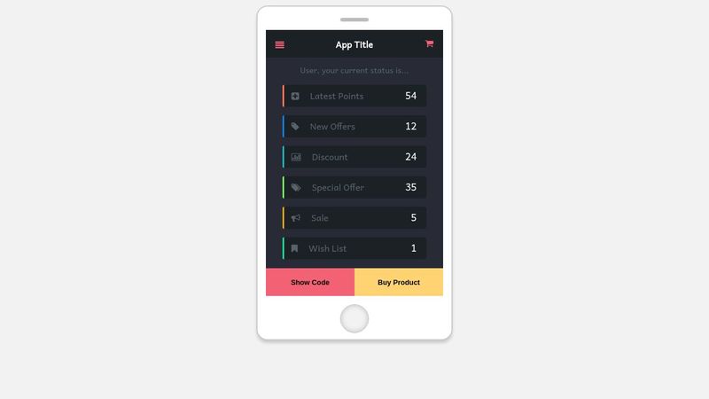 Mobile App UI