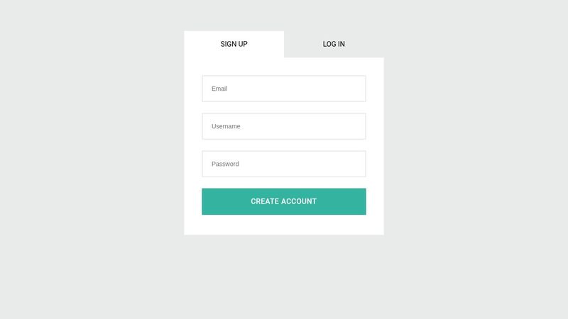 Sign up/Log in form