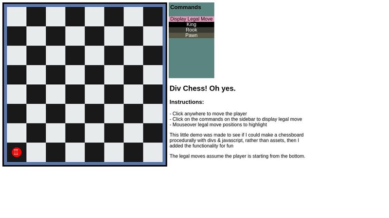 Jquery/CSS Chess Board
