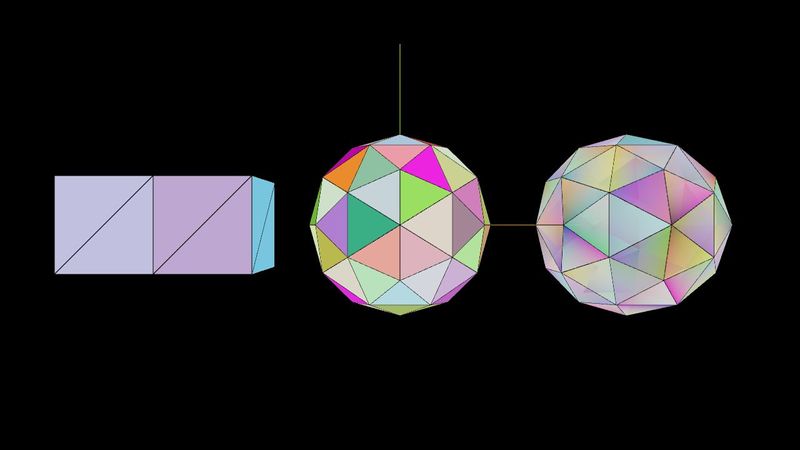 Three.js bufferGeometry face color