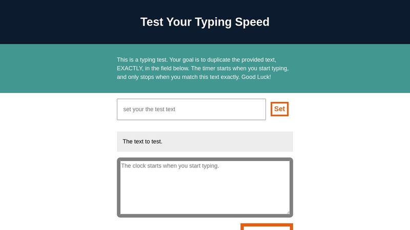 Typing Speed Test | JavaScript