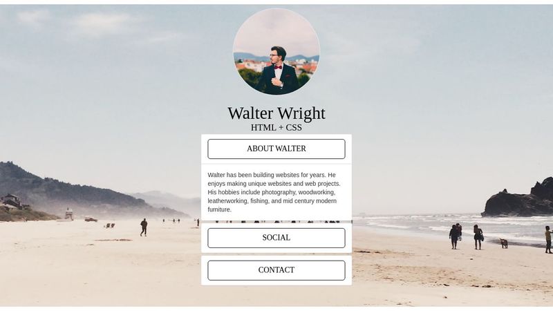 Bootstrap Profile Card Accordion Menu bootstrap-profile-card-accordion-menu