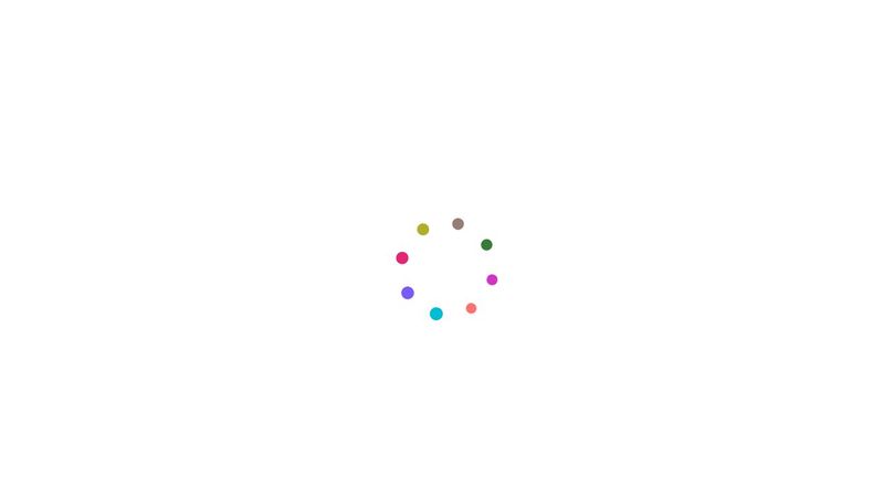 Circle(dots) css animation loader