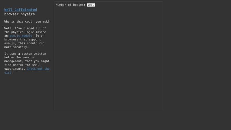 asm.js Browser Physics