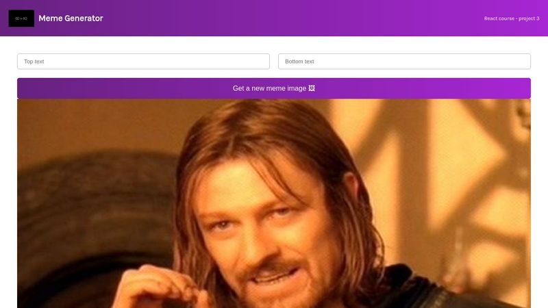 React - Meme generator