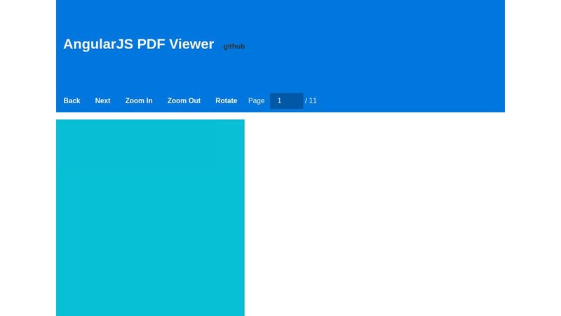Angular PDF Viewer